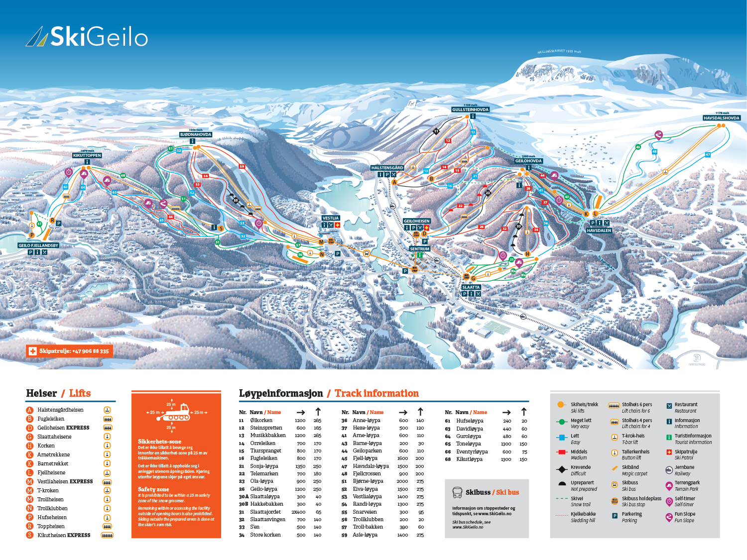 Løypekart | SkiGeilo